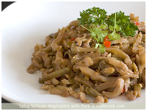 Spicy Sichuan Vegetable with Pork